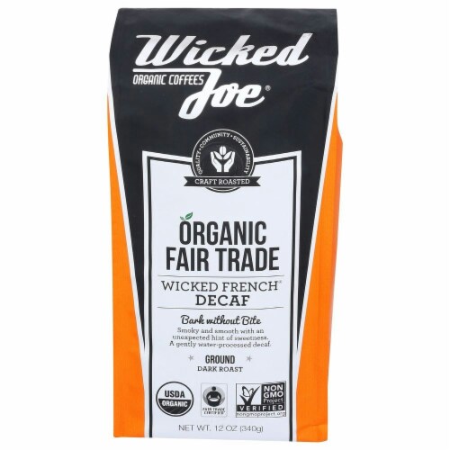 Wicked Joe Coffee Ground Decaffeinated Dark Roast 6 Pk 12 Oz Kroger