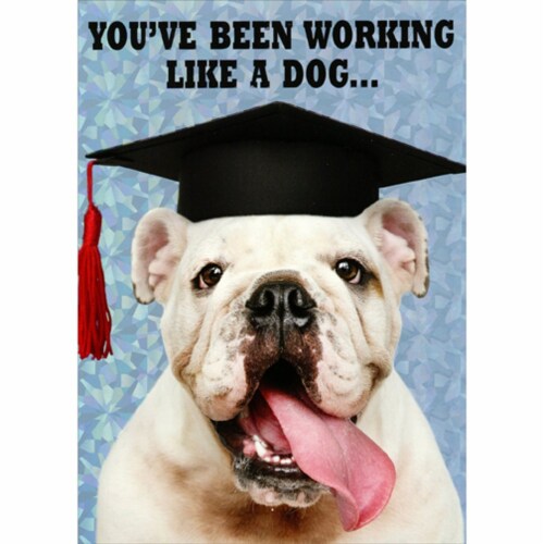 Designer Greetings You've Been Working Like a Dog: White Dog Wearing ... Designer Greetings You've Been Working Like a Dog: White Dog Wearing ...