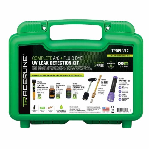 Tracerline HBF-TPOPUV17 Complete AC & Fluid Dye UV Leak Detection Kit ... Tracerline HBF-TPOPUV17 Complete AC & Fluid Dye UV Leak Detection Kit ...