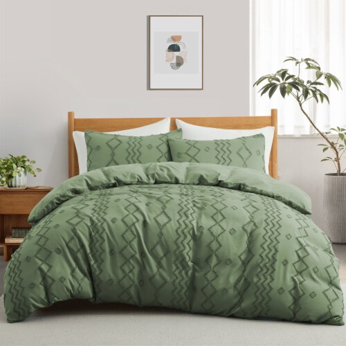 Goose Down Comforter Bedding Set Twin Full Queen King 2 Pack Pillows Duvet Cover Green Bundl Full Queen size Metro Market