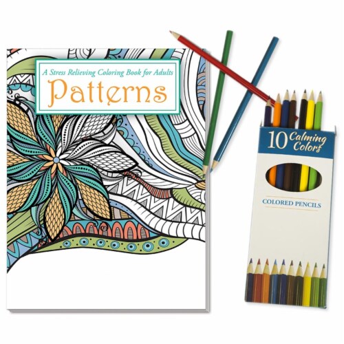 Ddi 2345911 Patterns Adult Coloring Book And Colored Pencil Relax