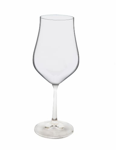 Set Of 6 White Water Glasses With Clear Stem 3d X 95h King Soopers