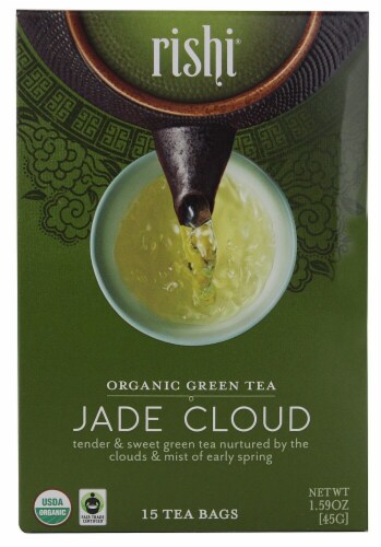 Rishi Tea Organic Jade Cloud Green Tea Sachets, 15 ct - Ralphs Rishi Tea Organic Jade Cloud Green Tea Sachets, 15 ct - Ralphs