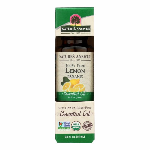 Nature's Answer - Organic Essential Oil - Lemon - 0.5 oz., 1 Pack/.5 ... Nature's Answer - Organic Essential Oil - Lemon - 0.5 oz., 1 Pack/.5 ...