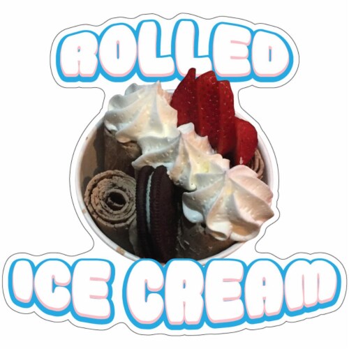Signmission 8 In Rolled Ice Cream Concession Stand Food Truck Decal