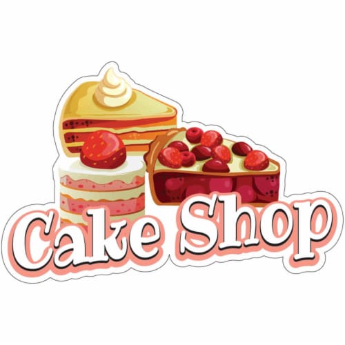 Signmission 16 In Cake Shop Decal Concession Stand Food Truck Sticker
