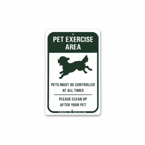 Dogipot Aluminum Pet Exercise Area Sign- Green, 1 - Ralphs Dogipot Aluminum Pet Exercise Area Sign- Green, 1 - Ralphs