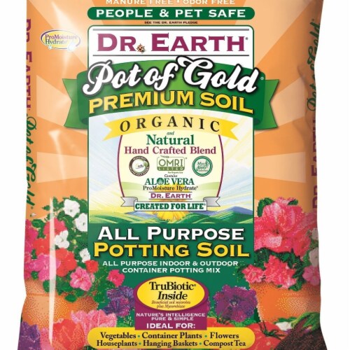 Dr Earth 249922 16 qt. Pot of Gold Organic All Purpose Potting Soil for ... Dr Earth 249922 16 qt. Pot of Gold Organic All Purpose Potting Soil for ...