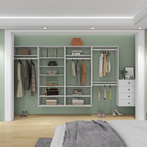 Modular bedroom storage systems store