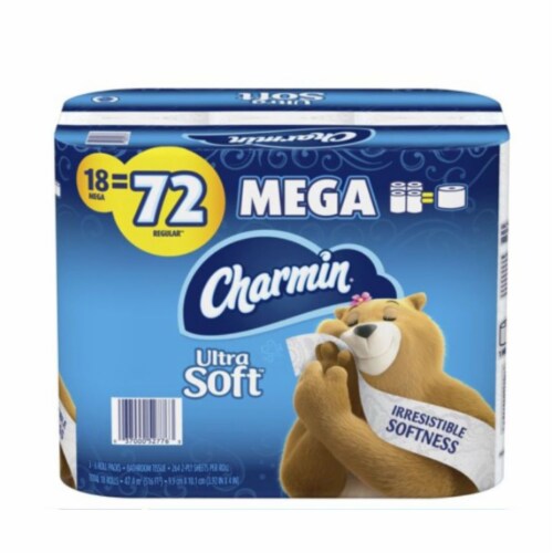 Charmin Ultra Soft Toilet Paper 18 Mega Rolls 18 Rolls Gerbes Super Markets