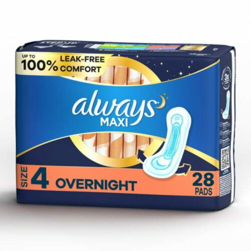 Always maxi overnight pads with wings store