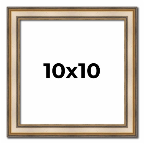 10x10 Refined Silver Picture Frame - UV Acrylic, Foam Board Backing ... 10x10 Refined Silver Picture Frame - UV Acrylic, Foam Board Backing ...