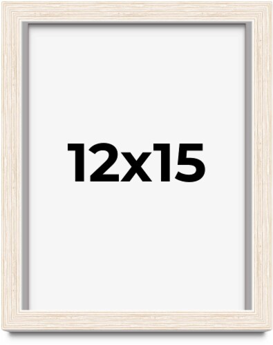 12x15 Barnwood Shadow Box White Picture Frame UV Acrylic Backing Hanging Hardware 12x15 Kroger