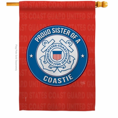 Breeze Decor H108580-BO Proud Sister Coastie House Flag Armed Forces ... Breeze Decor H108580-BO Proud Sister Coastie House Flag Armed Forces ...