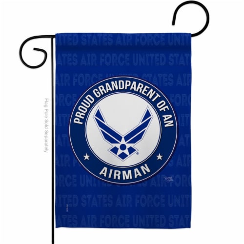 Breeze Decor G158550-BO Proud Grandparent Airman Garden Flag Armed ... Breeze Decor G158550-BO Proud Grandparent Airman Garden Flag Armed ...