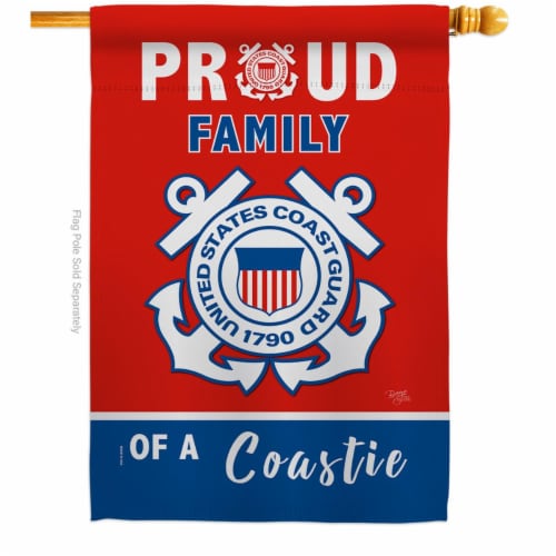 Breeze Decor H108465-BO Proud Family Coastie House Flag Armed Forces ... Breeze Decor H108465-BO Proud Family Coastie House Flag Armed Forces ...