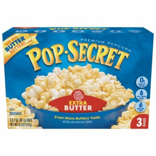 Pop Secret Extra Butter Microwave Popcorn (Pack of 18), 18 packs - Kroger Pop Secret Extra Butter Microwave Popcorn (Pack of 18), 18 packs - Kroger