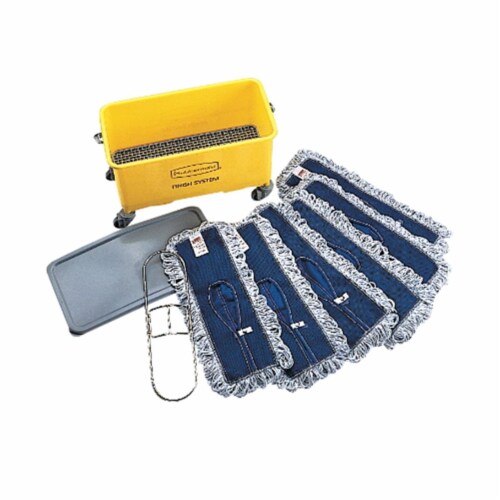 18 Inch Loop Fringe Finish Mop - White/Blue, 1 - Kroger 18 Inch Loop Fringe Finish Mop - White/Blue, 1 - Kroger
