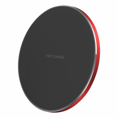 Aluminum Alloy Qi Fast Wireless Charger 10W Charging Pads Station Red ...