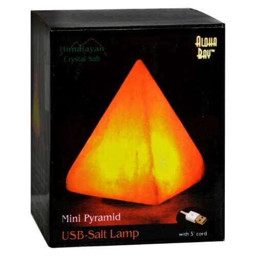 Himalayan Salt Pyramid Salt Lamp - USB - 3.5 in, Case of 1 - CT each ... Himalayan Salt Pyramid Salt Lamp - USB - 3.5 in, Case of 1 - CT each ...