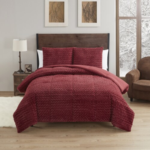 Burgundy comforter store