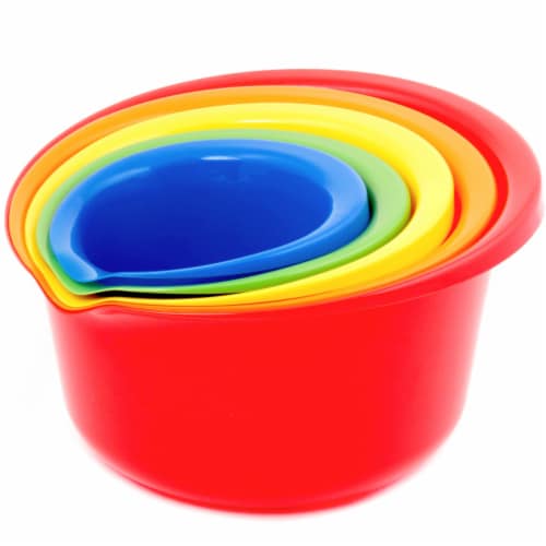Chef Craft Plastic Bowl Set 5 Piece (Pack of 6), 6 pack - Fry’s Food Stores Chef Craft Plastic Bowl Set 5 Piece (Pack of 6), 6 pack - Fry’s Food Stores