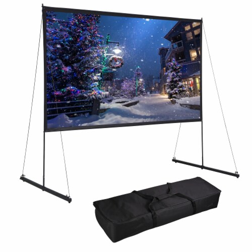120 Portable Detachable Projector Screen with Stand Movie Projection 16 9 HD 1.1 Gain 120 Fred Meyer