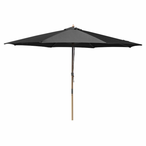 Yescom 13 Ft Wooden Patio Umbrella 8 Ribs Table Parasol Rope Pulley Outdoor Garden Yard 1 Foods Co