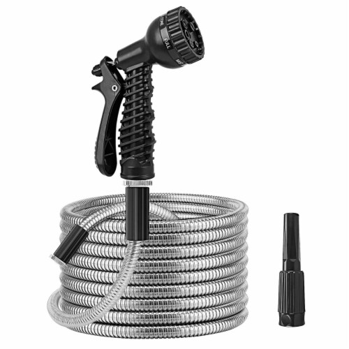 25ft 50ft 100ft Heavy Duty Stainless Steel Garden Hose Garden Watering