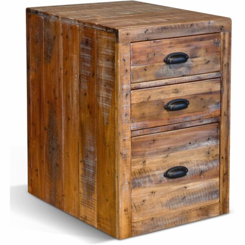 Distressed wood file cabinet store