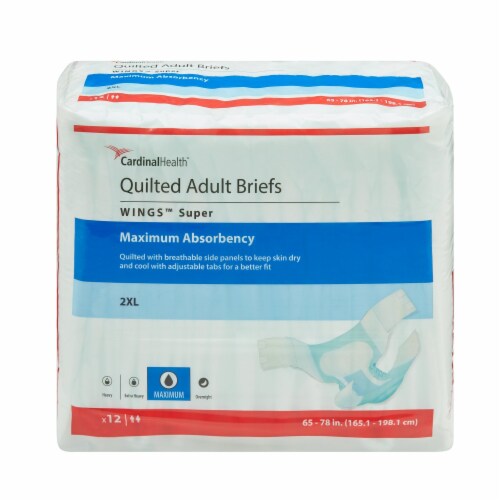Wings Super Maximum Absorbency Incontinence Brief, Extra Extra Large ... Wings Super Maximum Absorbency Incontinence Brief, Extra Extra Large ...