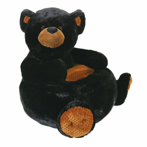 Plush Bear Chair Black 1 Harris Teeter
