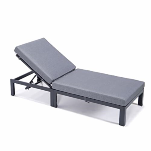 Leisuremod Chelsea Modern Aluminum Outdoor Chasie Lounge Chair With Cushions 1 Fry s Food Stores