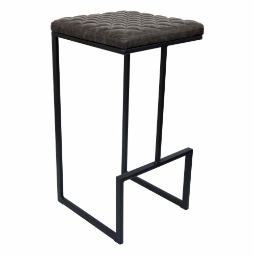 Quilted leather bar stool store