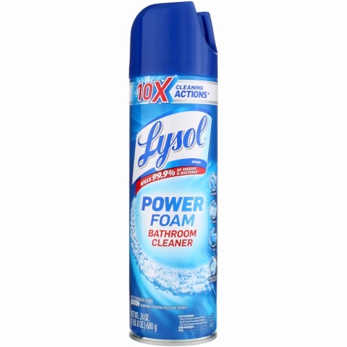 Lysol Brand 24 Oz Aerosol Spray Power Foam Bathroom Cleaner Pack Of