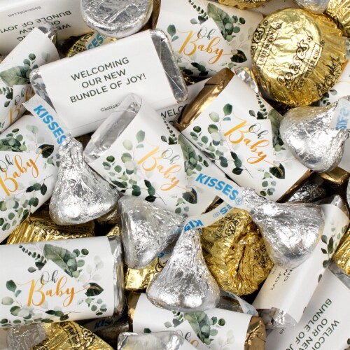 105pcs Baby Shower Candy Chocolate Party Favors Approx. 105 Pcs Oh Baby 1.75 lb King Soopers