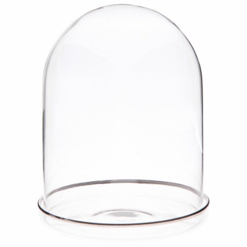Plymor 45 X 6 Glass Display Dome Cloche Silver Rim Glass Tray Base Pack Of 6 6 Ct Kroger