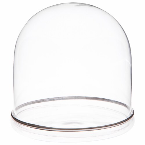 Plymor 4 X 4 Glass Display Dome Cloche Silver Rim Glass Tray Base 1 Ct Kroger