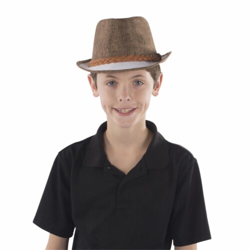 Dress Up America Fedora Hat With Brim Costume Medium Kroger
