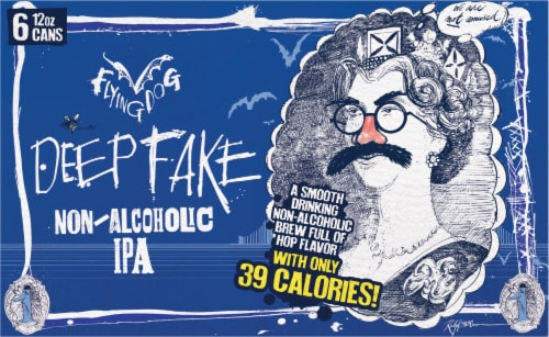 Flying Dog Deep Fake Non-Alcoholic IPA Beer, 6 cans / 12 fl oz - Kroger Flying Dog Deep Fake Non-Alcoholic IPA Beer, 6 cans / 12 fl oz - Kroger