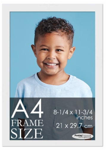 A4 Frame White Wood 8.25x11.75 Frame - Contemporary Wood A4 Picture ...