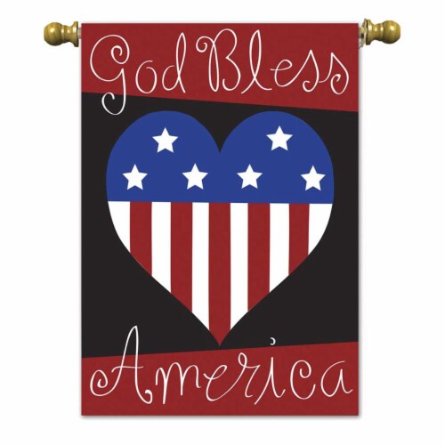 God Bless America Heart Garden Flag 1 Kroger