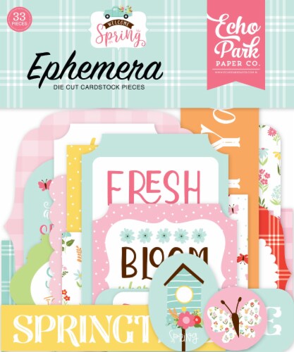 Echo Park Cardstock Ephemera 33/Pkg-Welcome Spring, 1 - Kroger Echo Park Cardstock Ephemera 33/Pkg-Welcome Spring, 1 - Kroger