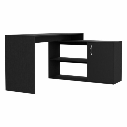 DEPOT E SHOP L Shaped Desk 4 Shelves One Drawer Black 2 boxes Pay Less Super Markets