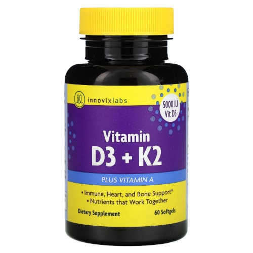 InnovixLabs Vitamin D3 + K2 - 60 Softgels, 60 Count - Kroger InnovixLabs Vitamin D3 + K2 - 60 Softgels, 60 Count - Kroger