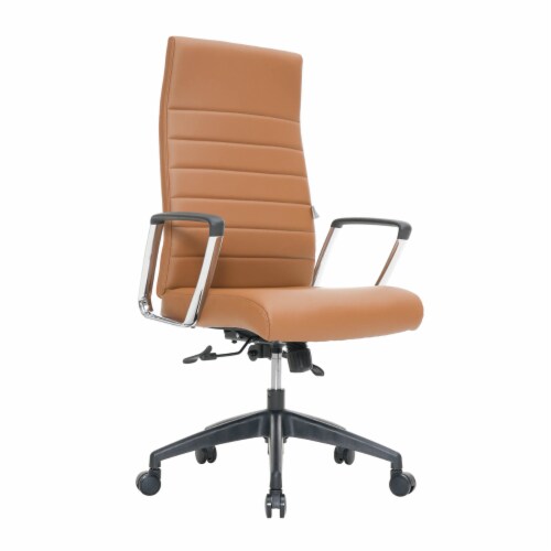 Tan high back office chair store