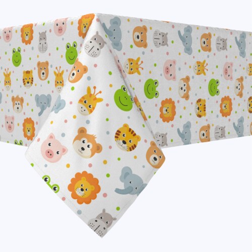 Square Tablecloth, 100% Cotton, 52x52 , Cheerful Animal icons, 52 x 52 ... Square Tablecloth, 100% Cotton, 52x52 , Cheerful Animal icons, 52 x 52 ...