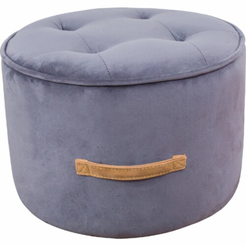 Tov Furniture Tov Oc3807 Luna Velvet Ottoman Blush 1 Kroger