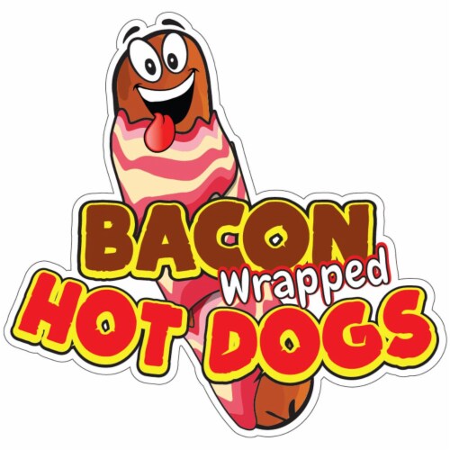 Signmission 12 In Decal Concession Stand Food Truck Sticker Bacon