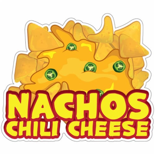 Signmission 12 In Nachos Chili Cheese Decal Concession Stand Food